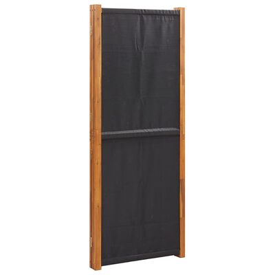 vidaXL 3-panels rumdeler 210x180 cm sort | vidaXL.dk