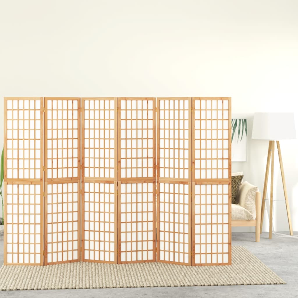 vidaXL 6-panels rumdeler 240x170 cm foldbar japansk stil | vidaXL.dk