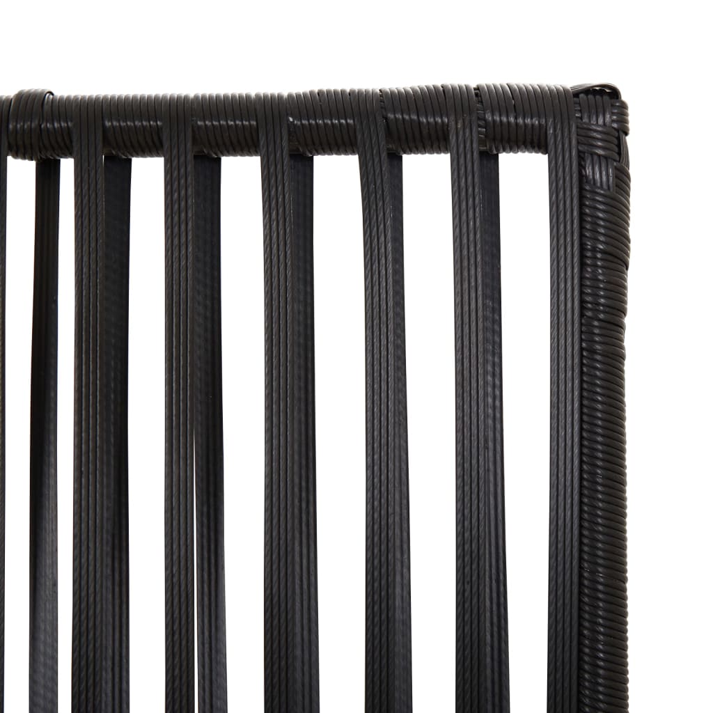 vidaXL rumdeler 4 paneler polyrattan sort | vidaXL.dk