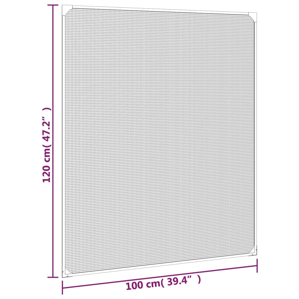 vidaXL magnetisk insektnet til vinduer 100x120 cm antracitgrå | vidaXL.dk
