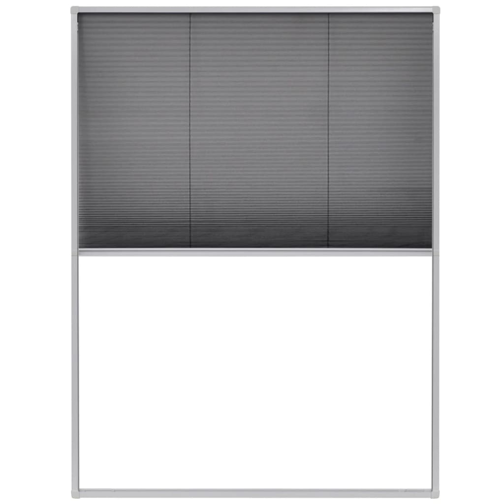 vidaXL plisseret insektnet til vinduer aluminium 60 x 80 cm | vidaXL.dk